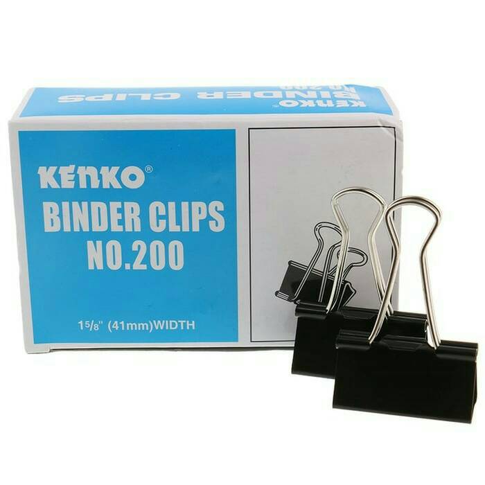 Jual BINDER CLIP 200/41 MM KENKO Jual BINDER CLIP 200/41 MM KENKO