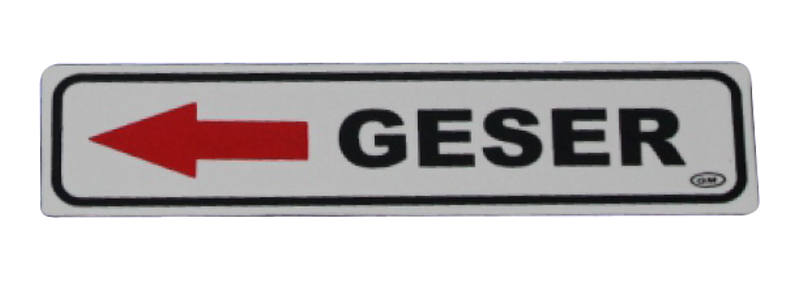 Jual LABEL KECIL GESER KIRI GM Jual LABEL KECIL GESER KIRI GM